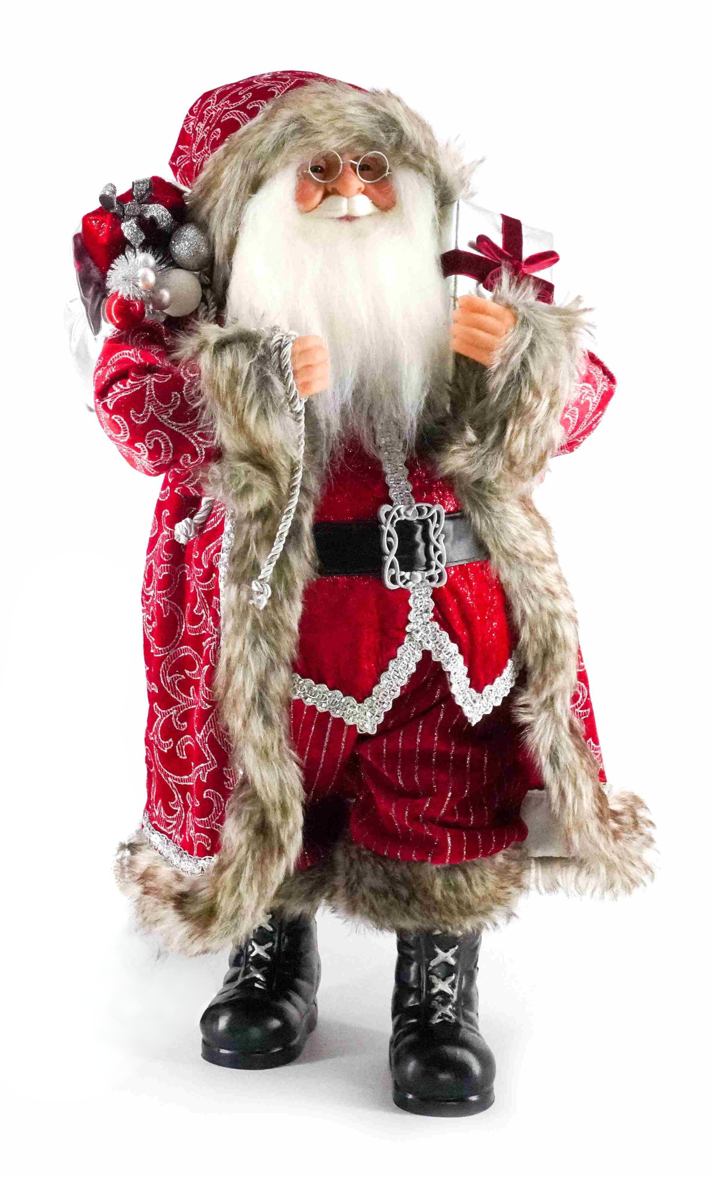 Classic Red and Silver Santa Claus | The Christmas Cracker