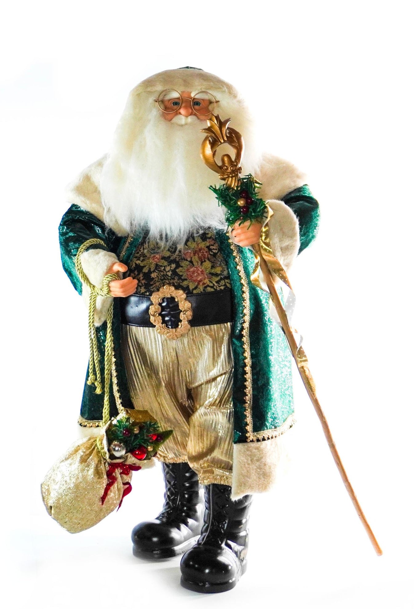 Emerald and Gold Santa Claus | The Christmas Cracker