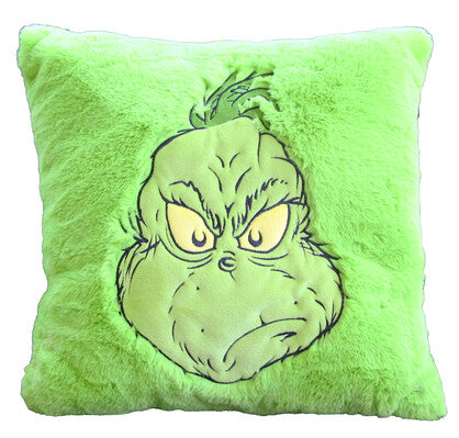 Grinch Moody Look Cushion | The Christmas Cracker